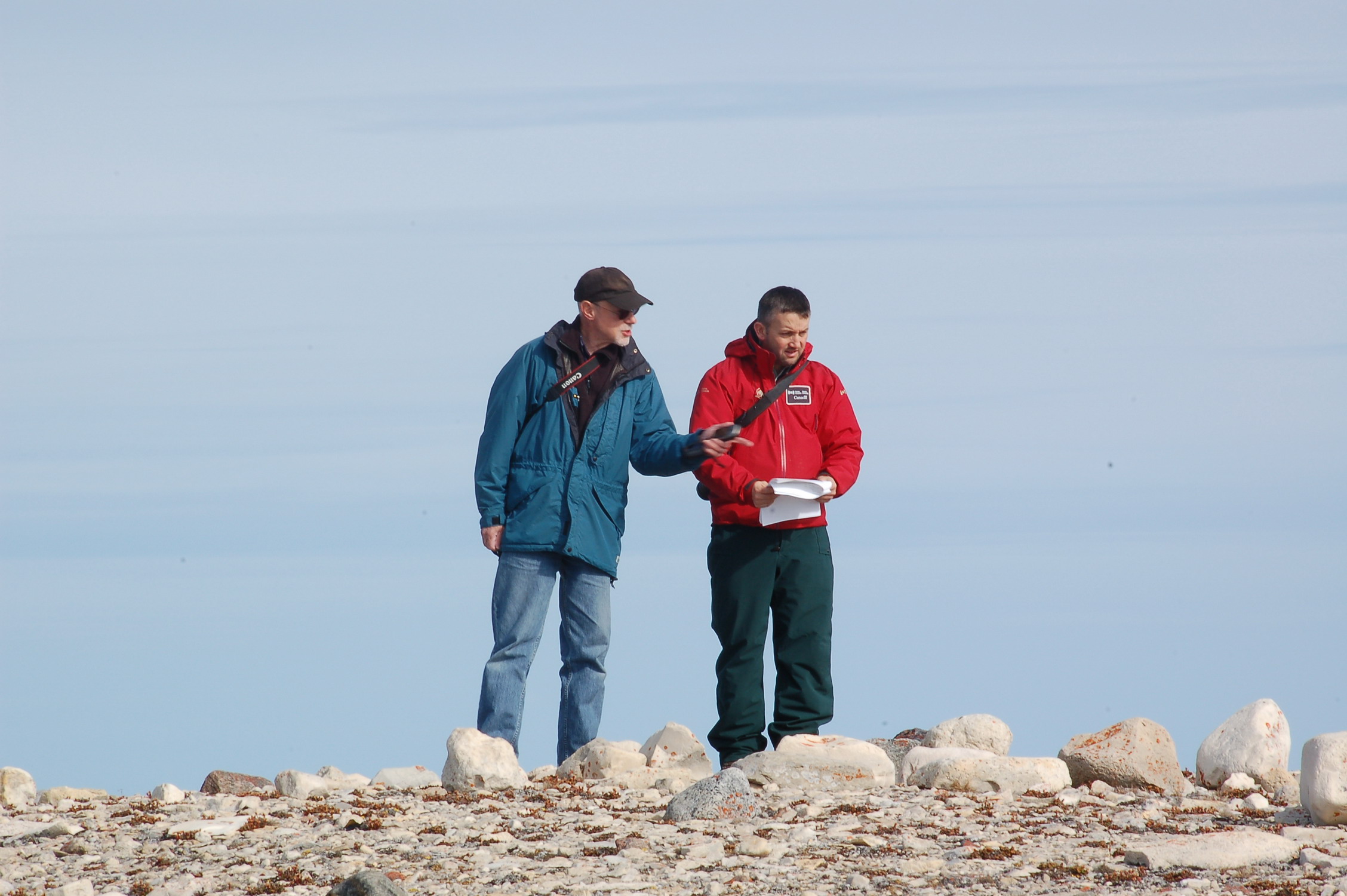 Doug Stenton and Jonathan Moore at Site of Cape Felix