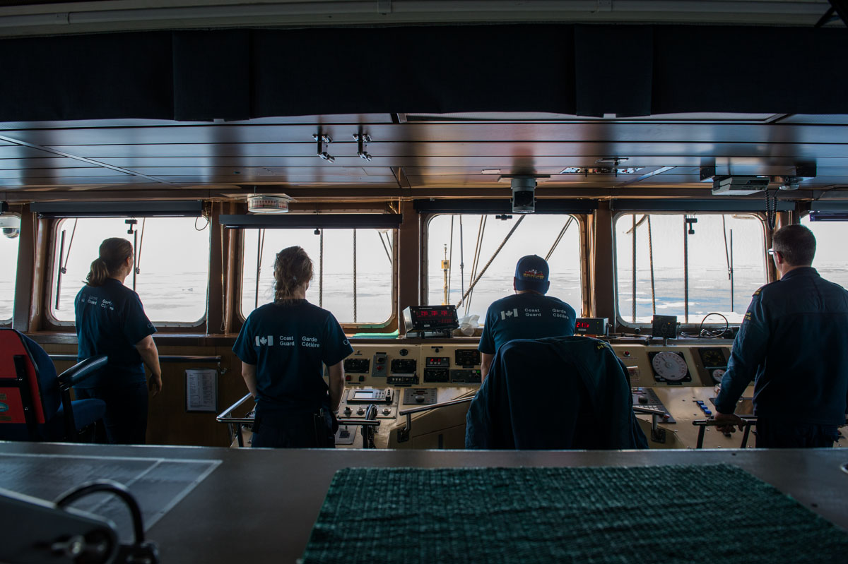 On the Bridge of CCGS Sir Wilfrid Laurier