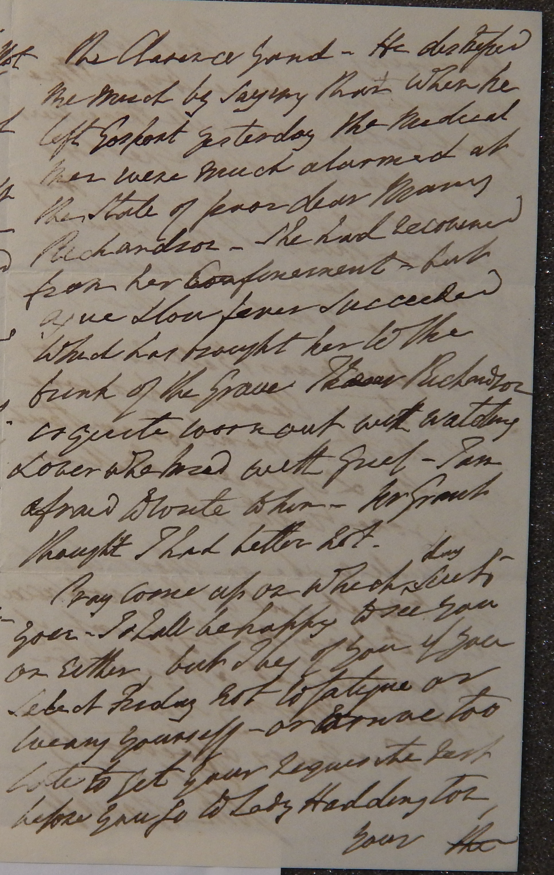 Sir John Franklin Letter to Lady Jane Franklin